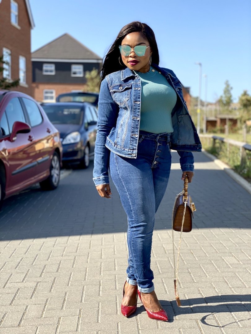 Fitted Denim Jacket With Pockets – MLH Online